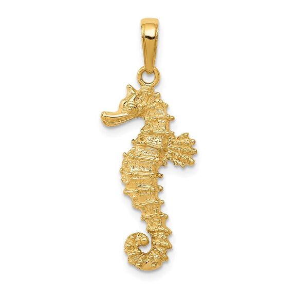 Kazi Luxury | Jewelry | K Yellow Gold Seahorse Pendant | Poshmark